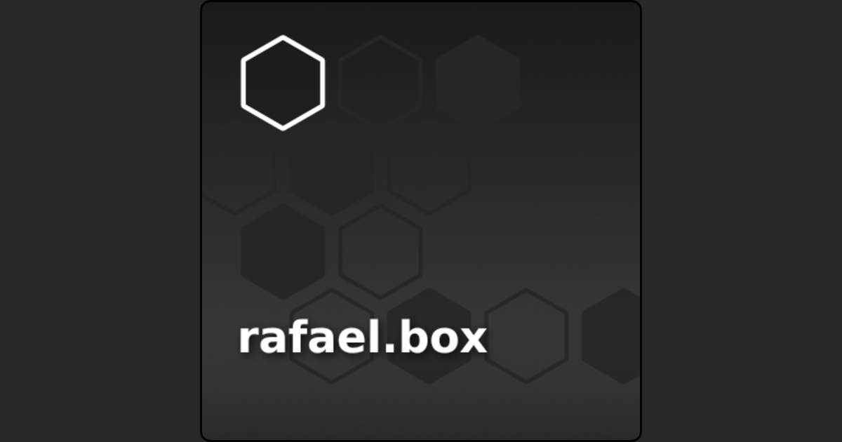 rafael.box - Profile | .box